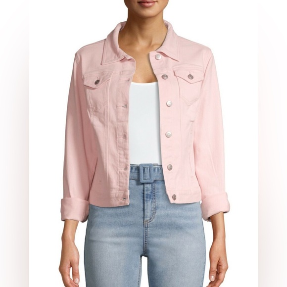 villager | Jackets & Coats | Villager Blush Denim Jacket | Poshmark